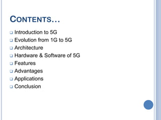 5 g technology | PPTX