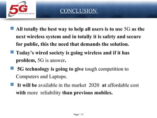 5 G technology | PPT