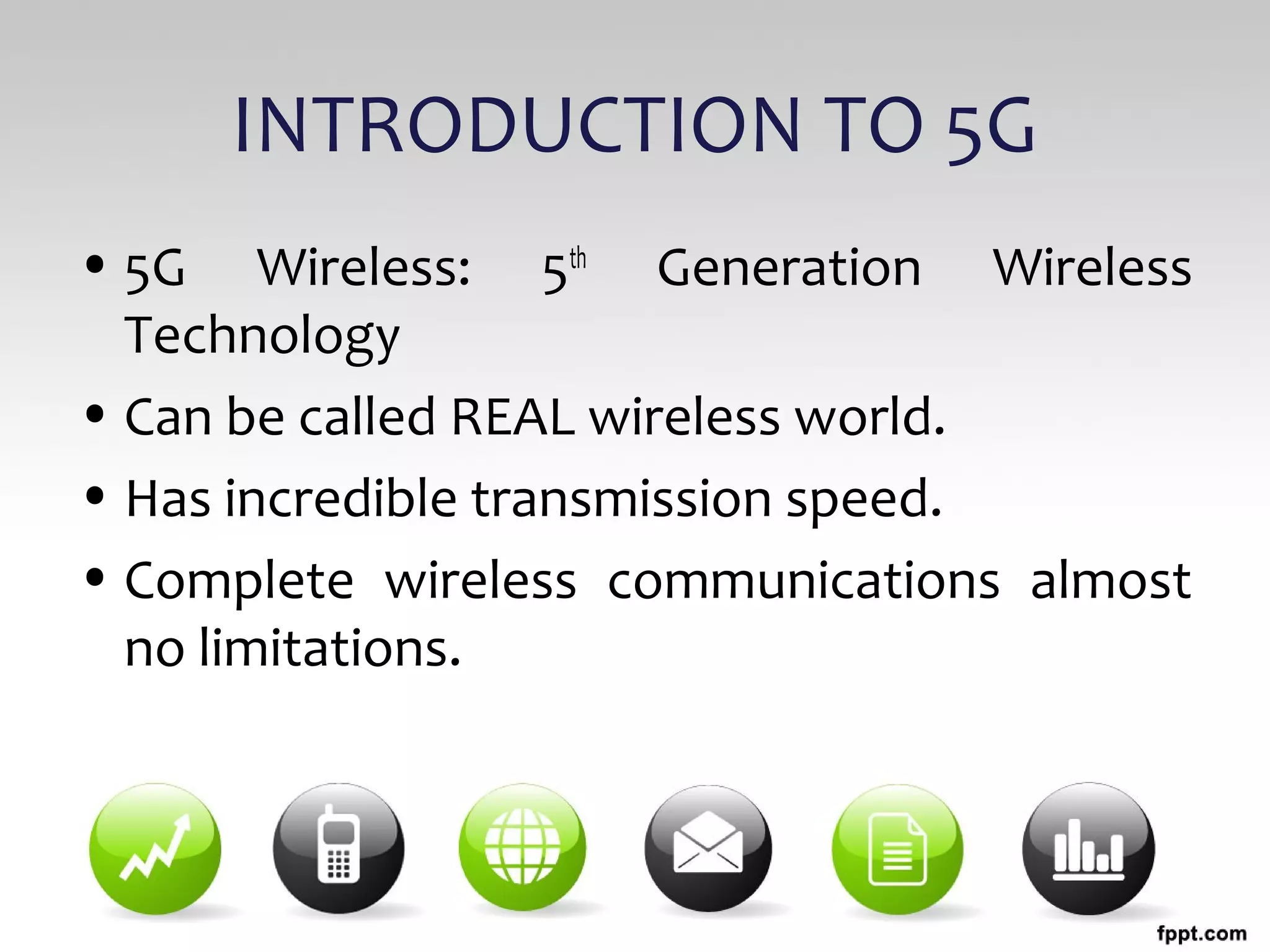5G Wireless Technology | PPT