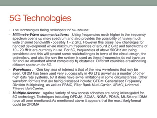 5 g technology | PPTX | Internet | Computing