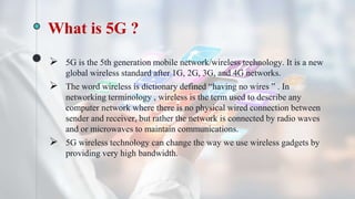 5G Technology | PPTX | Computer Networking | Computing