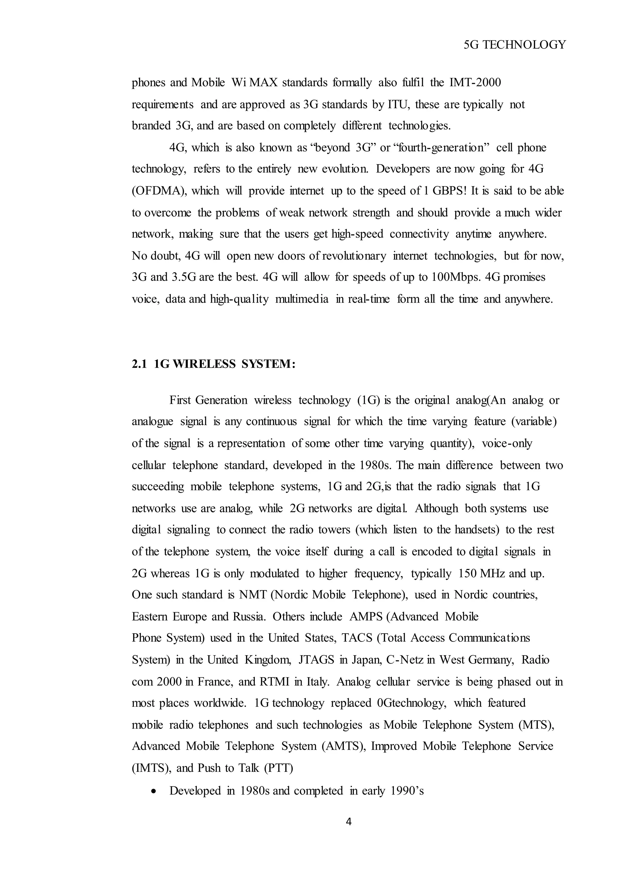 5G technology documentation | DOCX
