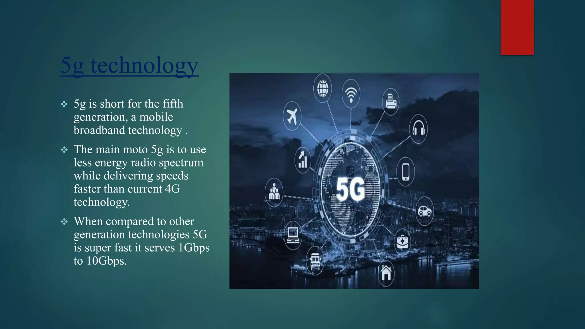 5g technology presentation.pptx | Smartphones | Consumer Electronics