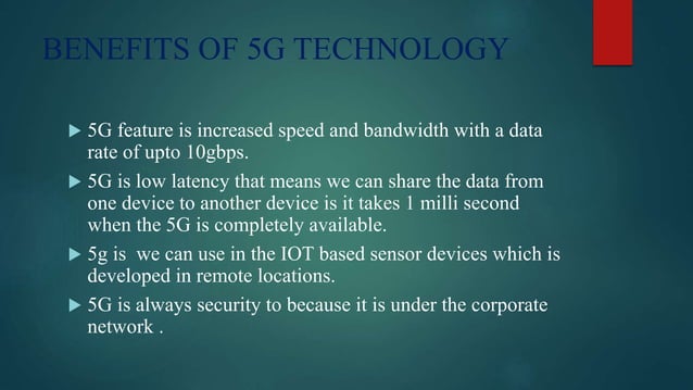 5g technology presentation.pptx | Smartphones | Consumer Electronics