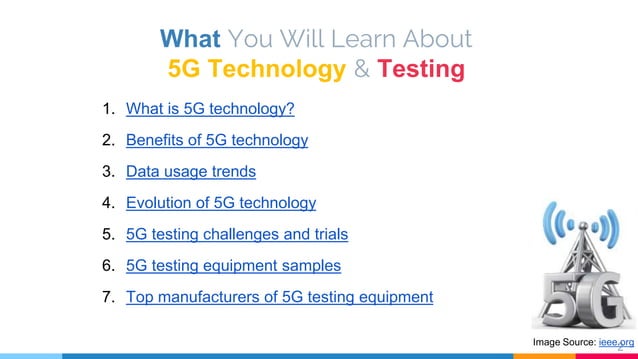 5G Technology & Testing Challenges | PPT