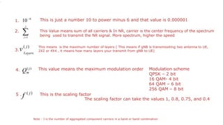 5G NR Throughput Calculation | PDF