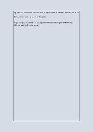 5 guidelines to remember while citing journal article in chicago manual ...