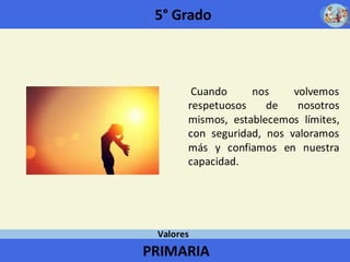 5° GRADO EDUCACIÓN EN VALORES | PDF