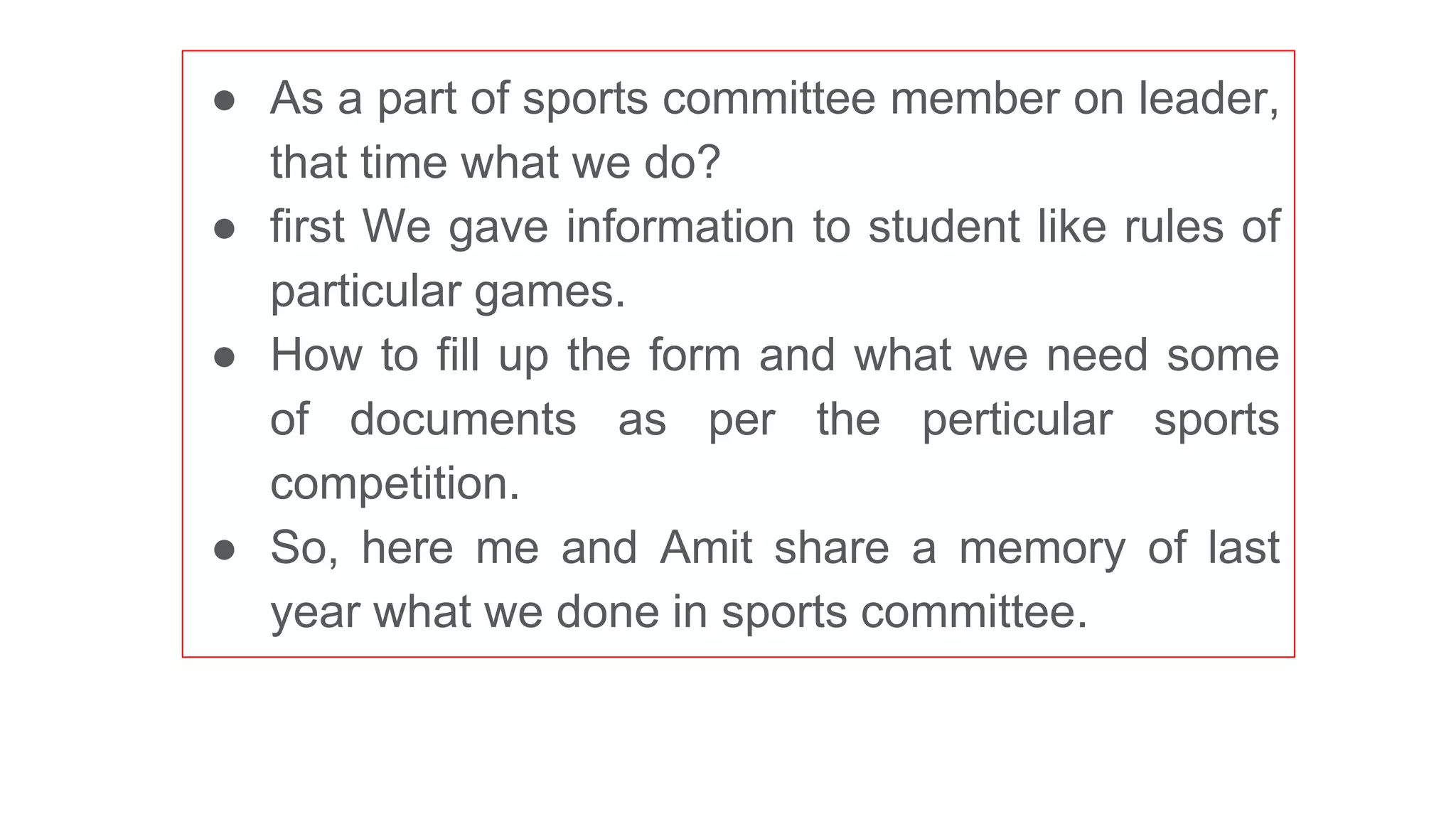 Sports and recreation_commitee | PPTX