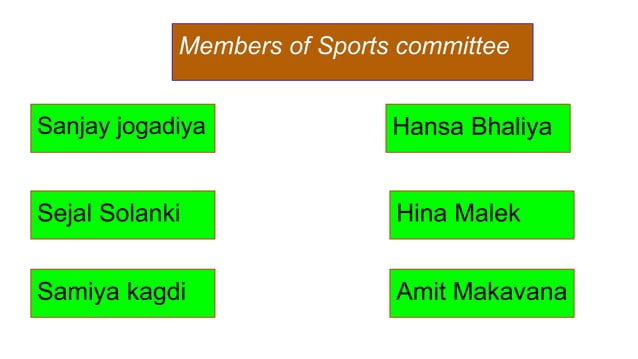 Sports and recreation_commitee | PPTX