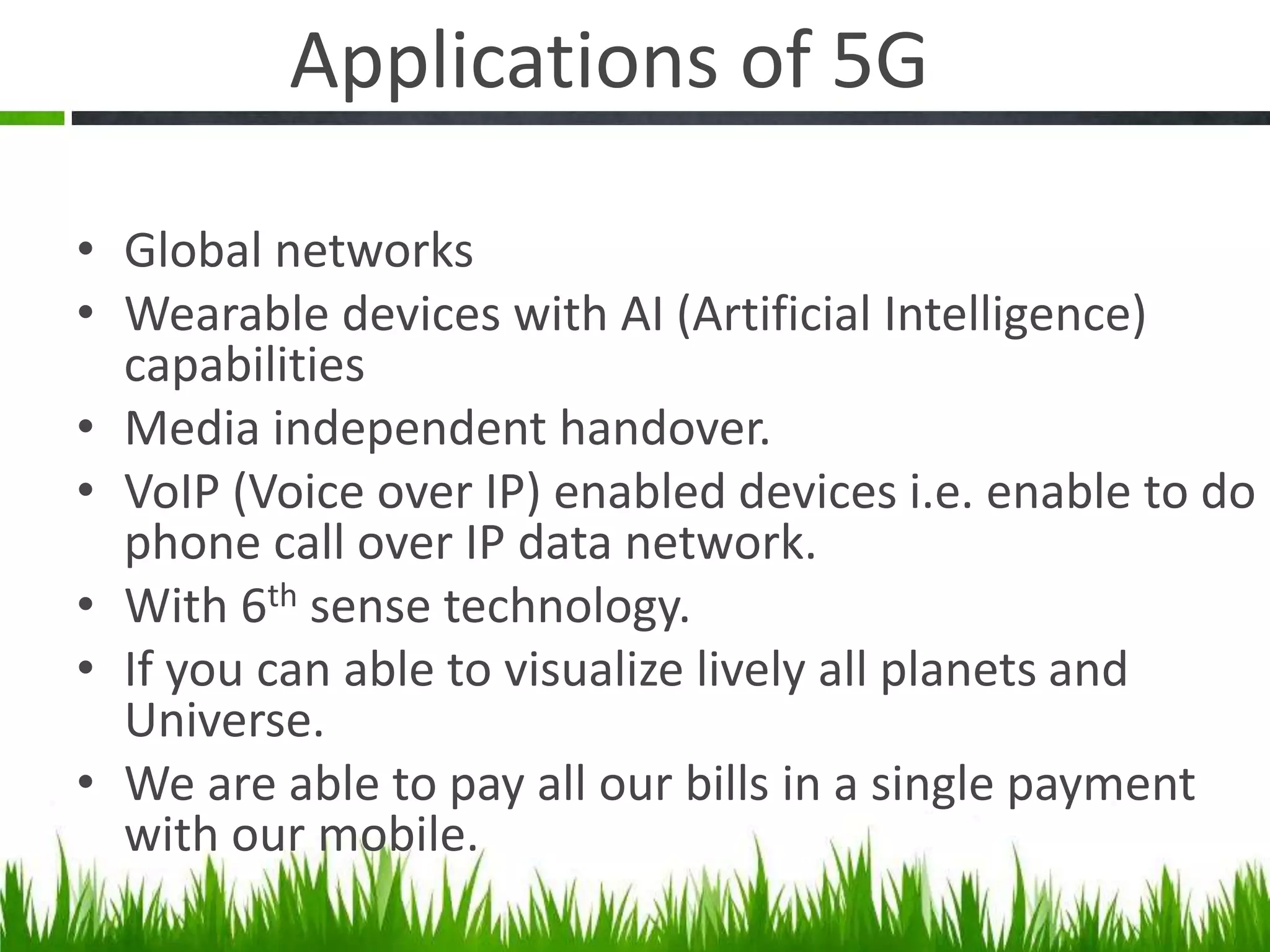 Network Architecture of 5G Mobile Tecnology | PPTX