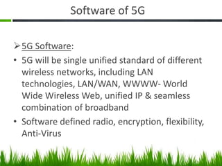 Network Architecture of 5G Mobile Tecnology | PPTX