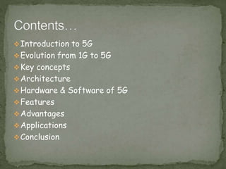 5G wireless technology and internet of things | PPTX