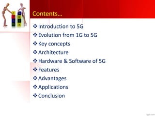 Architecture of 5G technology | PPTX