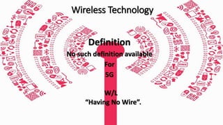 5G Wireless Technology | PPTX | Computer Networking | Computing