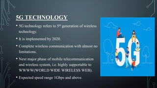 5 g wireless technology | PPT