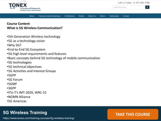 5G Wireless Training & Technical Fundamentals | PPT