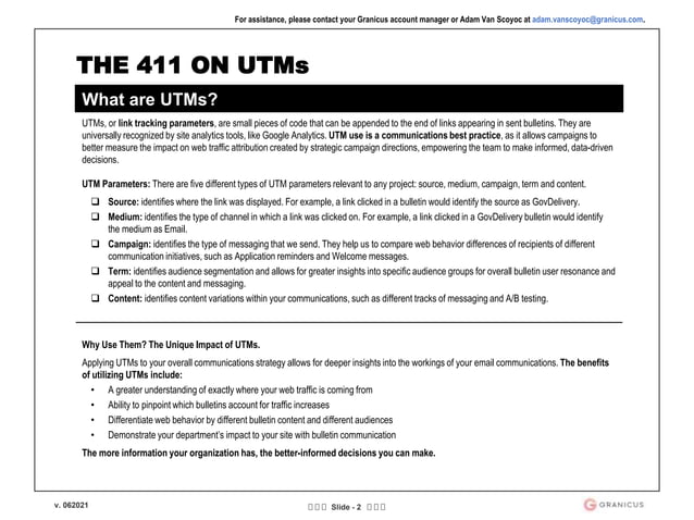UTM Conventions Best Practices | PPT
