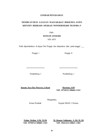 TA Laporan Prodistik hamam xii_ipa_4 19-20 | PDF