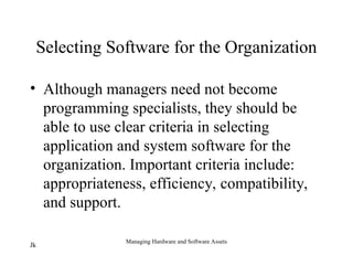 5 Hardware and Software Asset Management.ppt