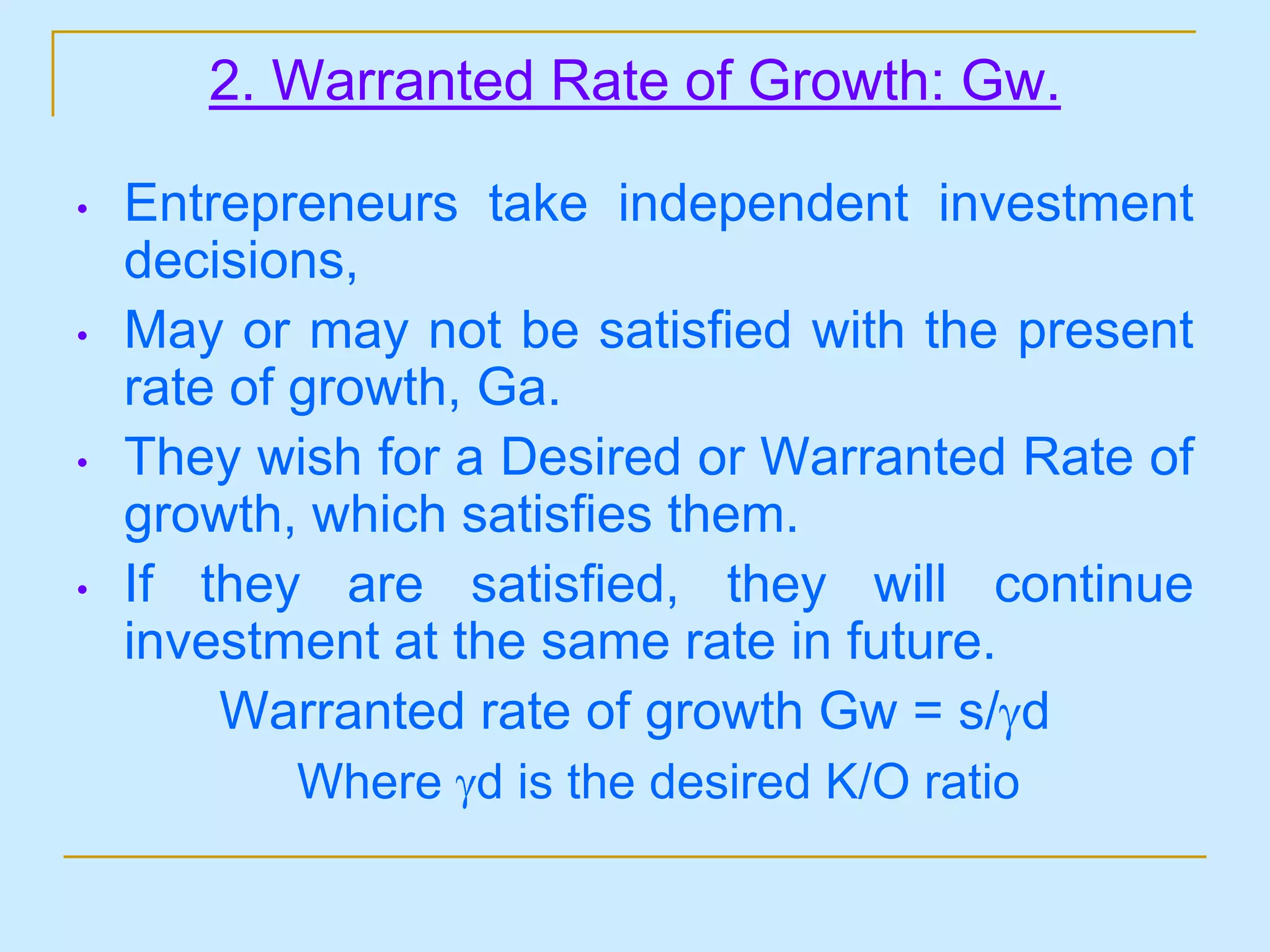 5 Harrod’s growth model | PPSX