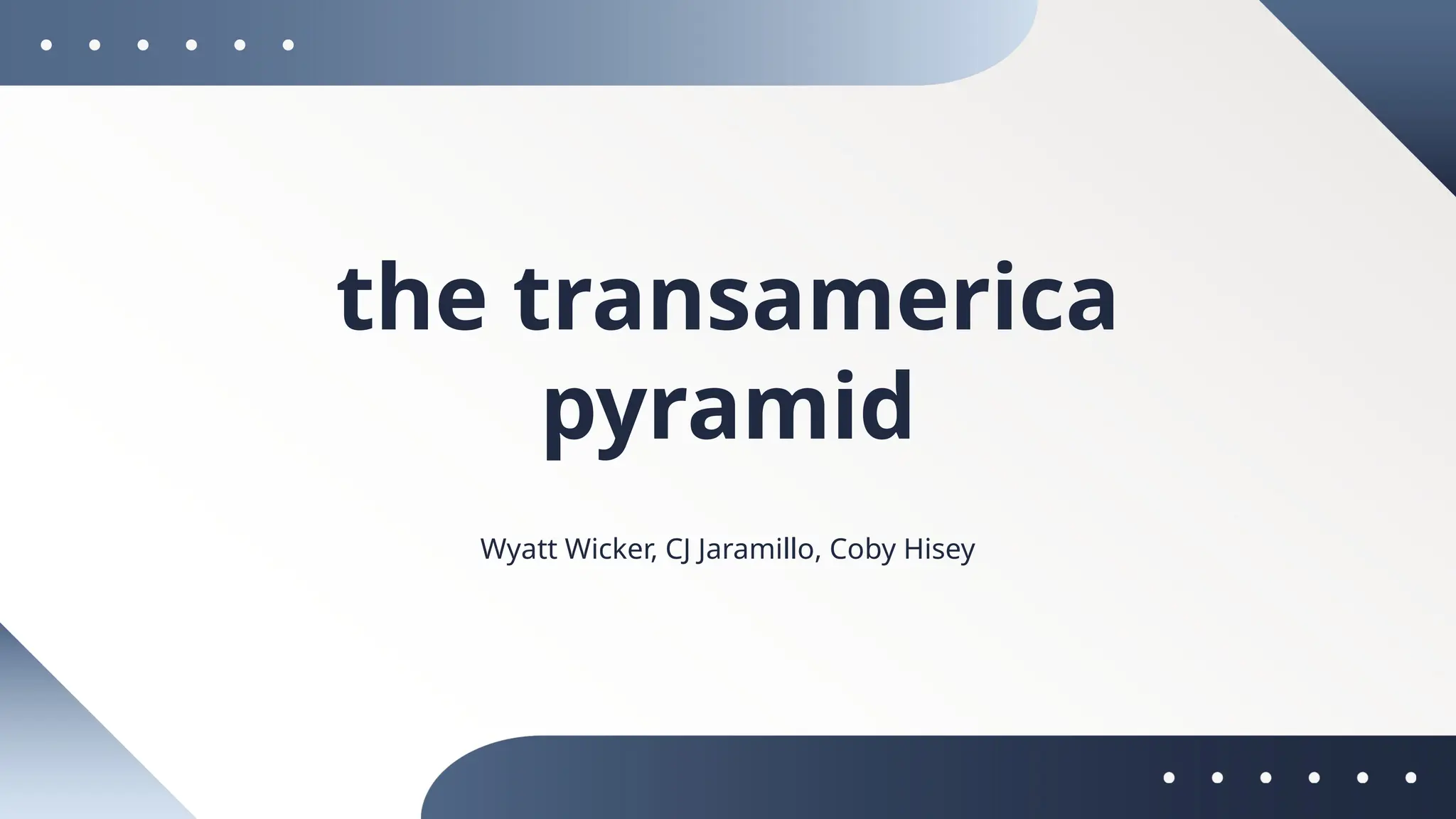 transamerica pyramid structure observations | PPTX