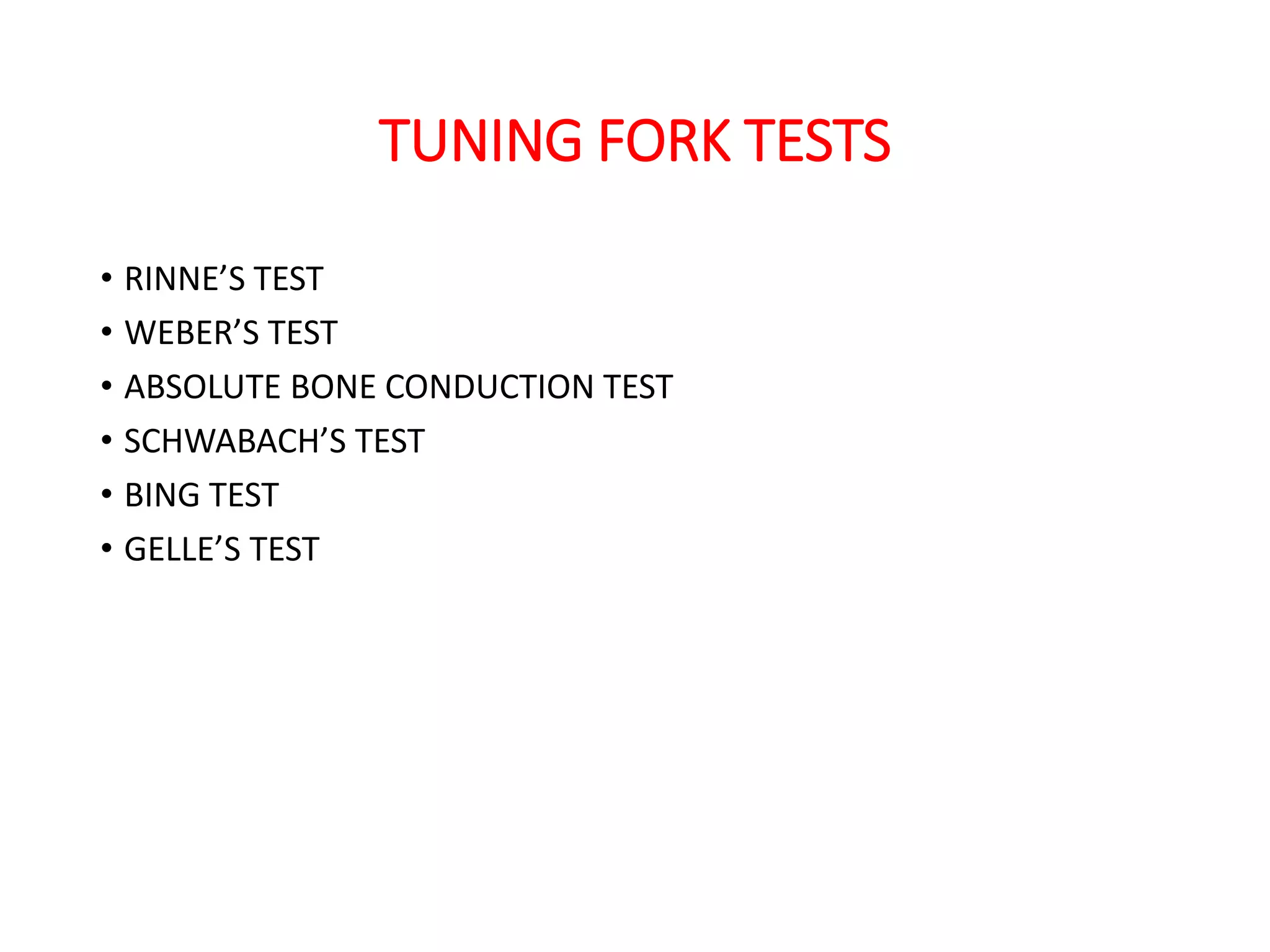 FUNCTIONAL ASSESSMENT OF HEARING & VESTIBULAR FUNCTION TESTS | PPTX