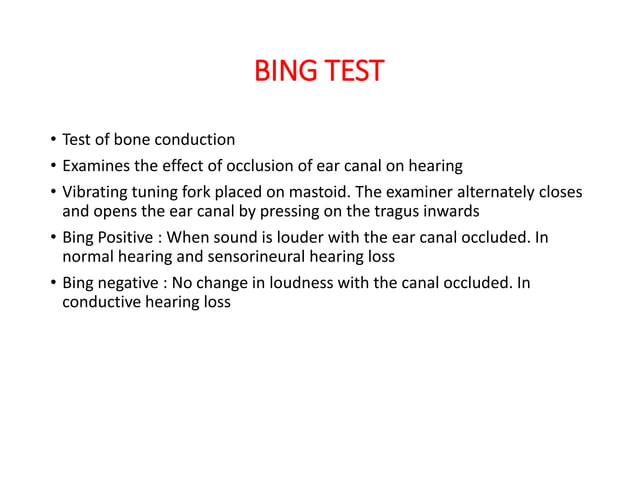 FUNCTIONAL ASSESSMENT OF HEARING & VESTIBULAR FUNCTION TESTS | PPTX ...