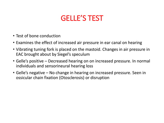 FUNCTIONAL ASSESSMENT OF HEARING & VESTIBULAR FUNCTION TESTS | PPTX ...