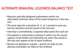 FUNCTIONAL ASSESSMENT OF HEARING & VESTIBULAR FUNCTION TESTS | PPTX