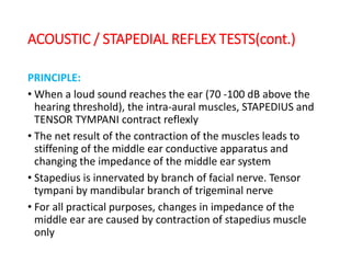 FUNCTIONAL ASSESSMENT OF HEARING & VESTIBULAR FUNCTION TESTS | PPTX