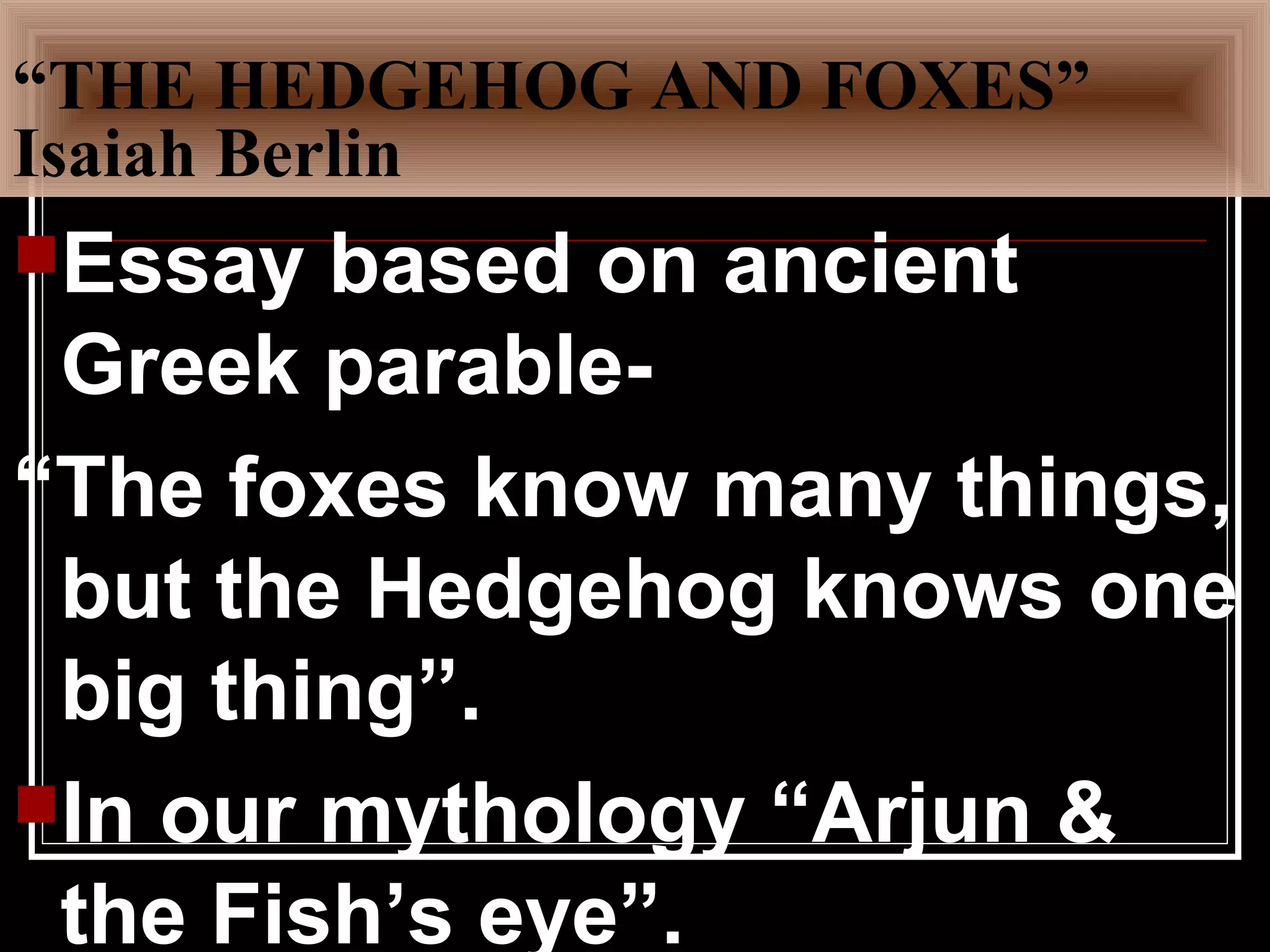5 hedgehog concept | PPT