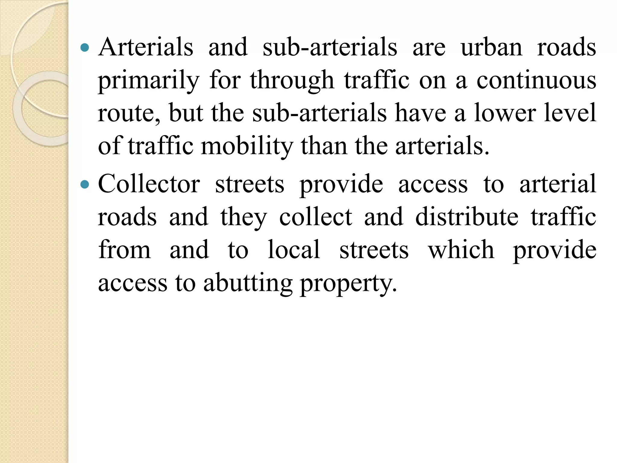Classification of Roads and Road patterns | PPTX