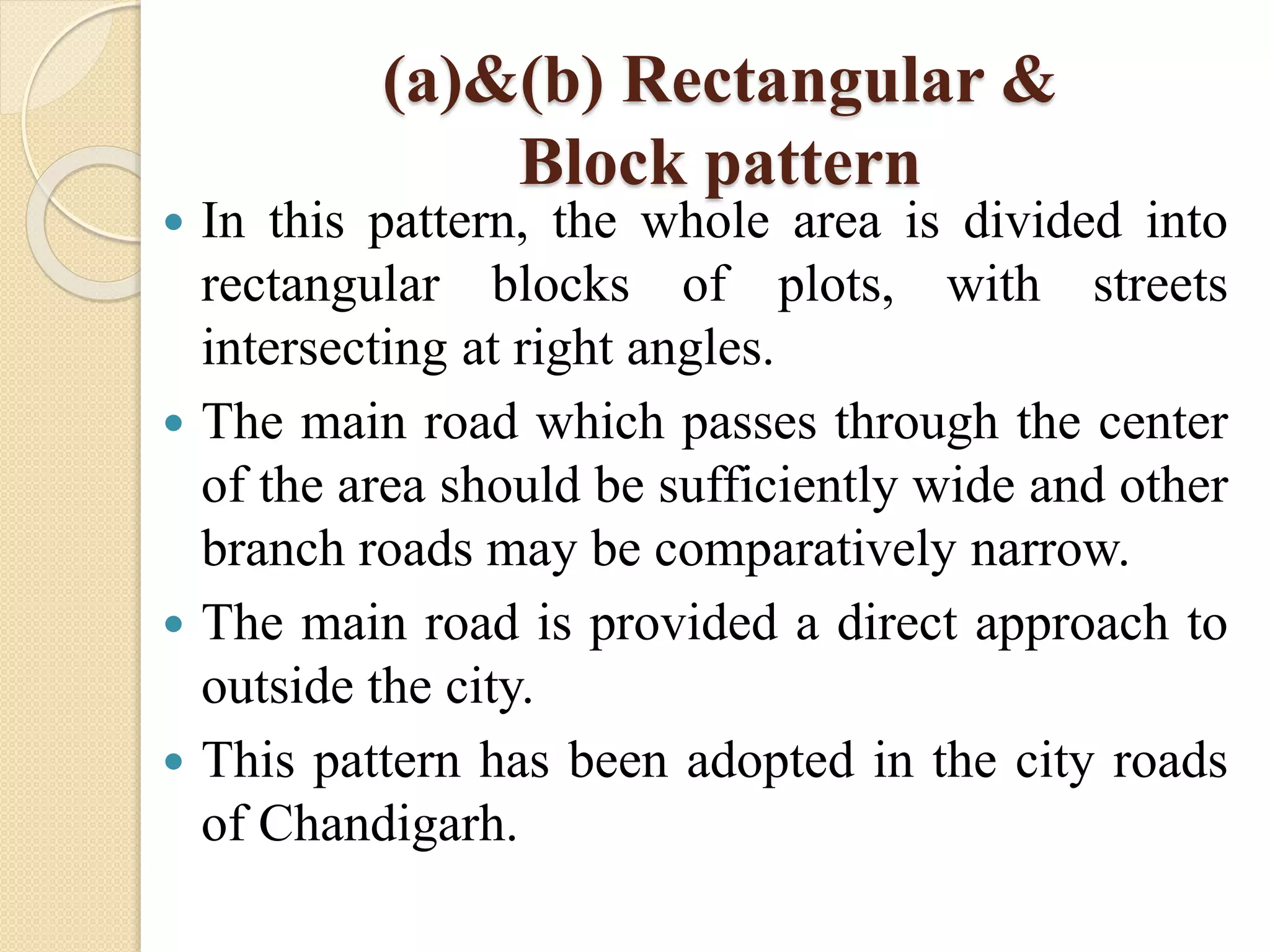Classification of Roads and Road patterns | PPTX
