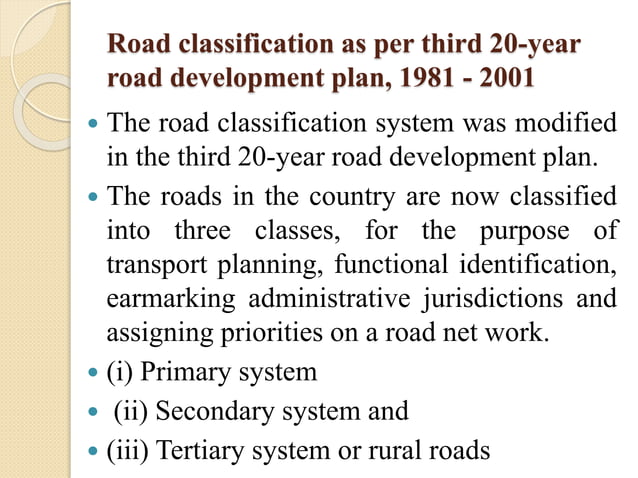 Classification of Roads and Road patterns | PPTX | Geography | Science