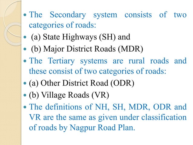Classification of Roads and Road patterns | PPTX | Geography | Science