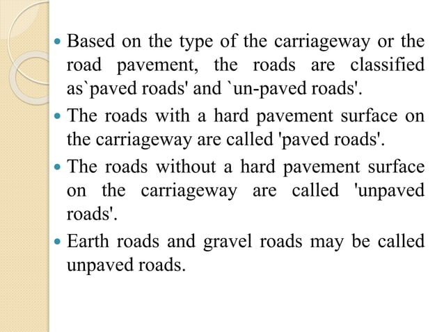 Classification of Roads and Road patterns | PPTX | Geography | Science