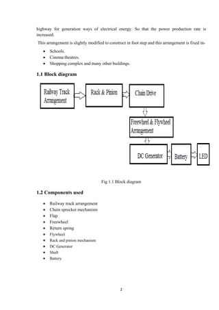 Power generation by using railway track\\Final year project | PDF
