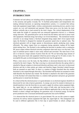 Power generation by using railway track\\Final year project | PDF