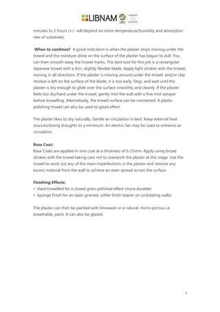 educational sheet clay plaster | PDF