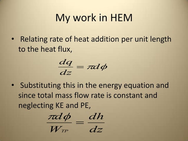 5 homogeneous equilibrium model | PPTX | Physics | Science