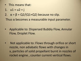 5 homogeneous equilibrium model | PPTX