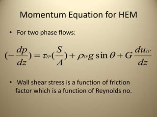 5 homogeneous equilibrium model | PPTX