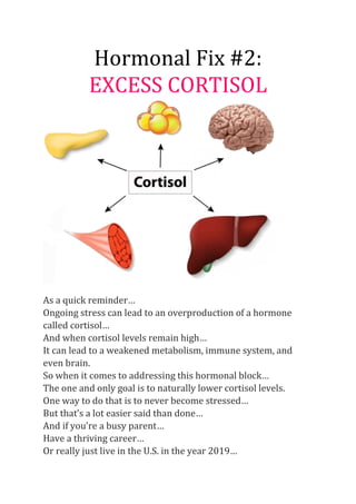 5 hormonal fixes that loss your belly fat | PDF
