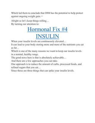 5 hormonal fixes that reduce your belly fat | PDF