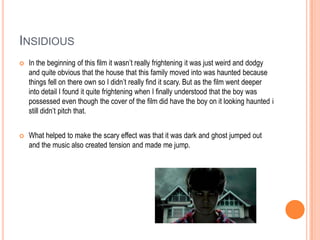 5 horror films | PPT