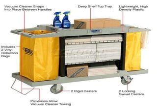 Housekeeping Trolley With Label