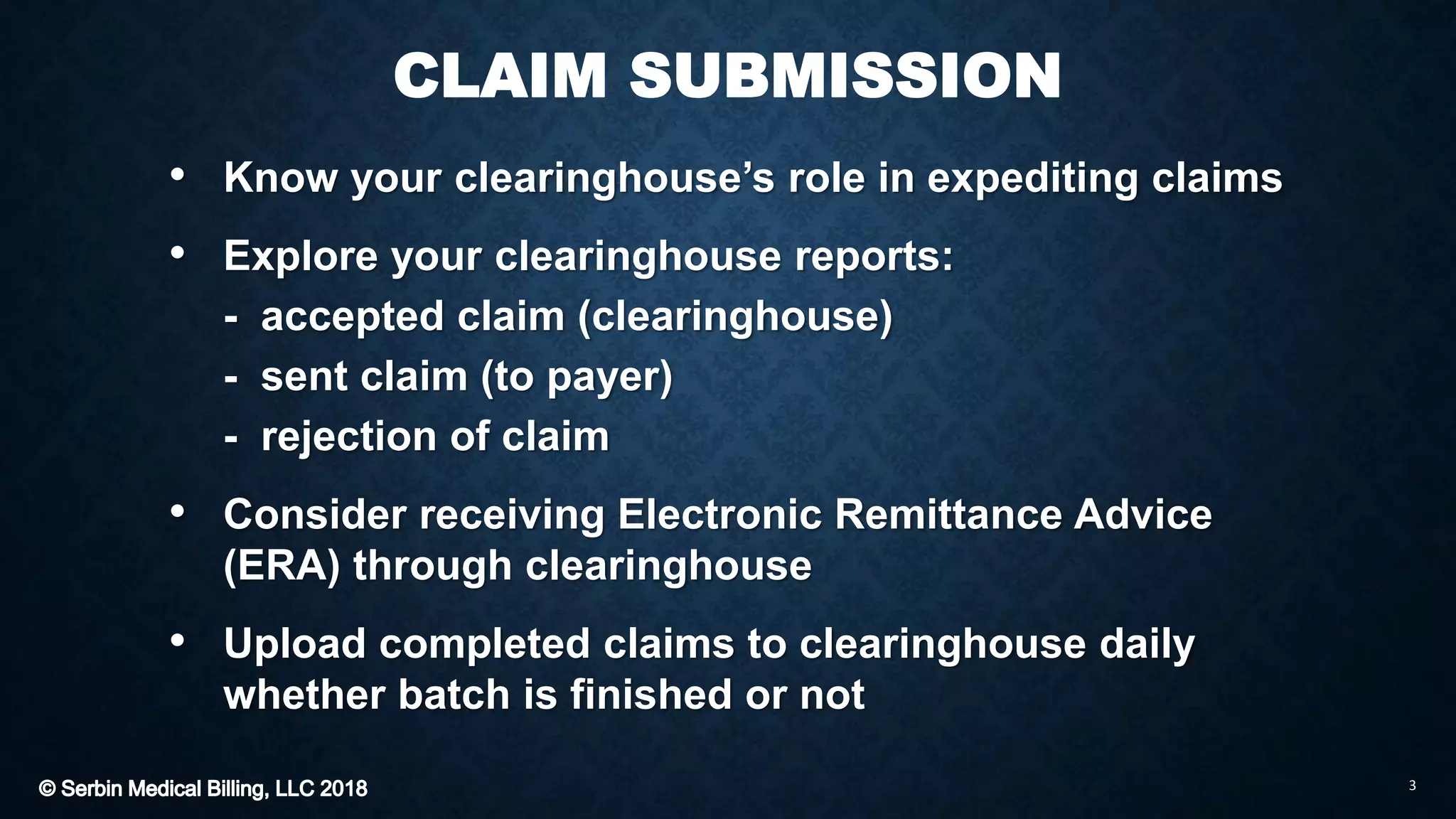 Working to Maximize ASC Reimbursement (Part 5): Reimbursement Process ...