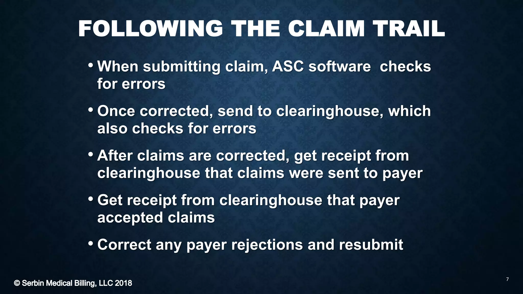Working to Maximize ASC Reimbursement (Part 5): Reimbursement Process ...