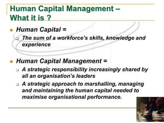 HRM on Human Capital Management | PPT